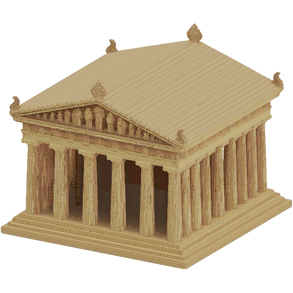 Mount olympus temple, interior incl... | Minecraft Build - BlockGPT