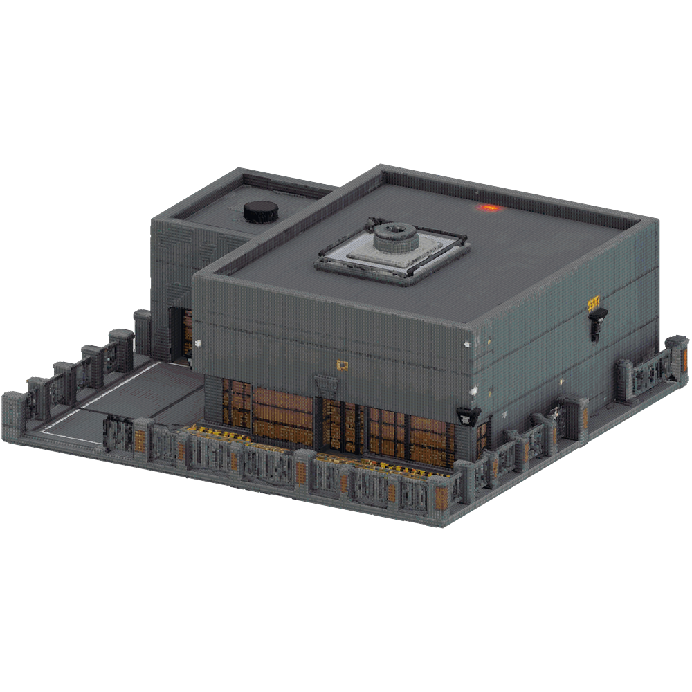 Create a large above-ground industr... | Minecraft Build - BlockGPT