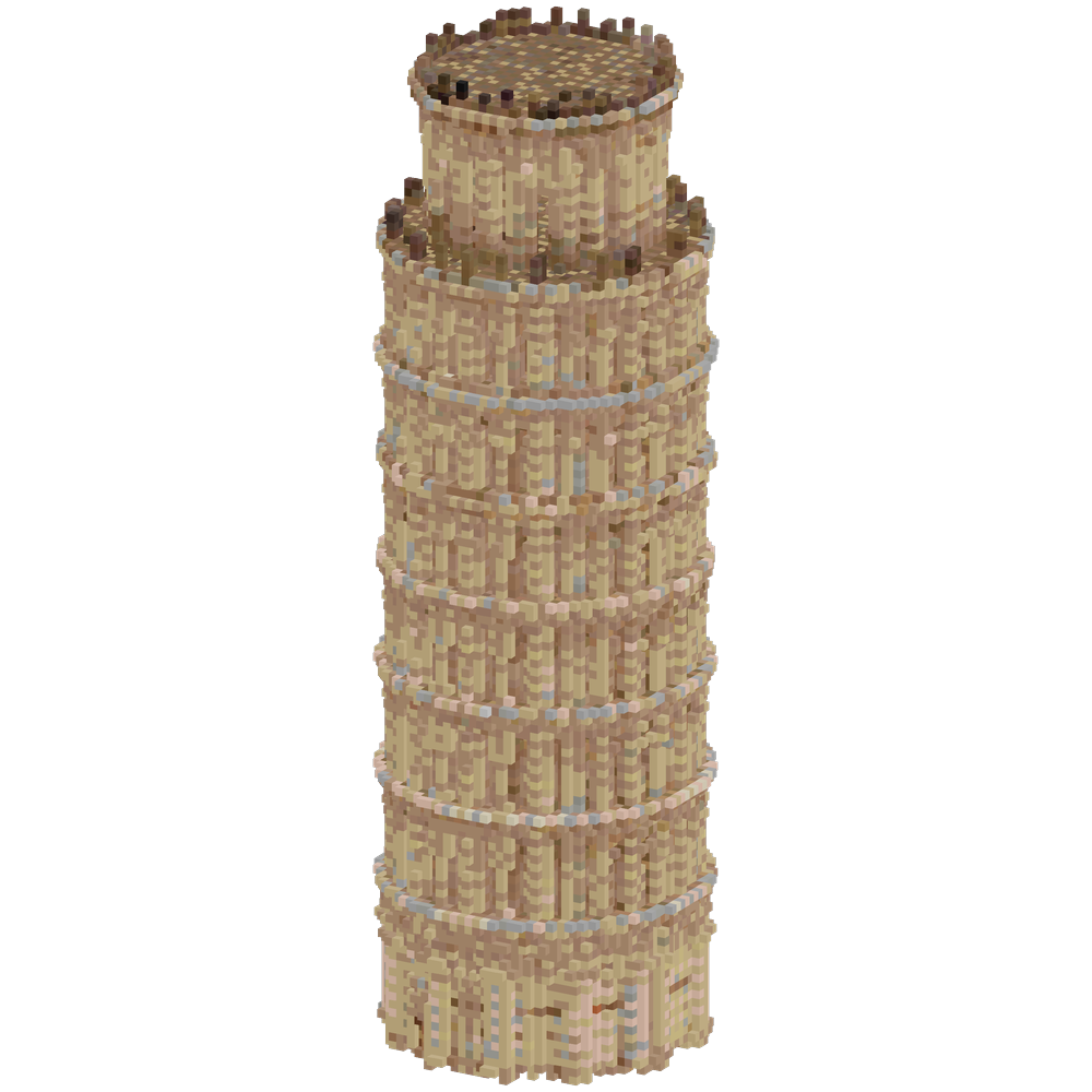 The leaning tower of pisa | Minecraft Build - BlockGPT