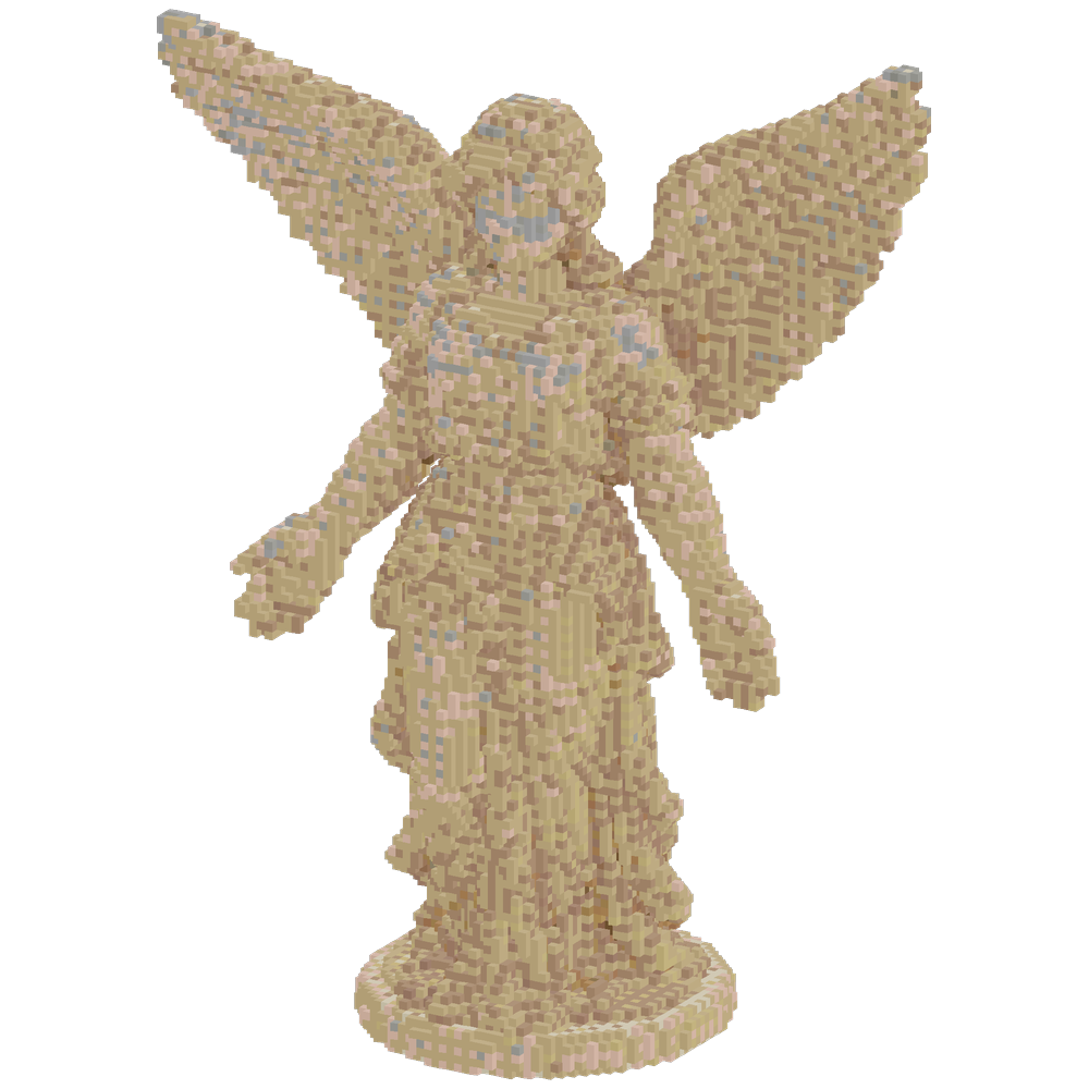 An huge statue of a winged goddess | Minecraft Build - BlockGPT