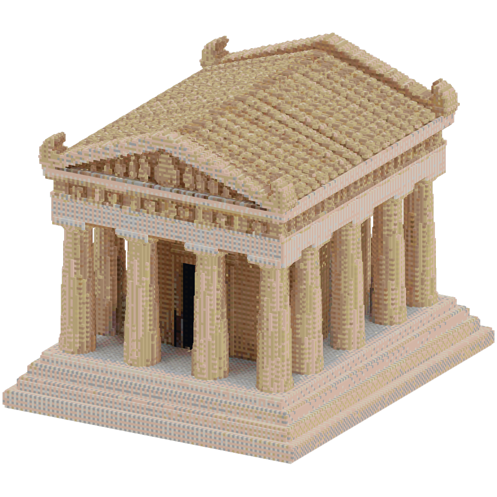 ancient Greek temple | Minecraft Build - BlockGPT