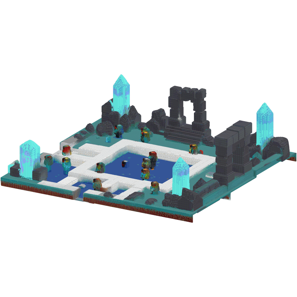 Build a 100x100 open FFA PvP map fo... | Minecraft Build - BlockGPT