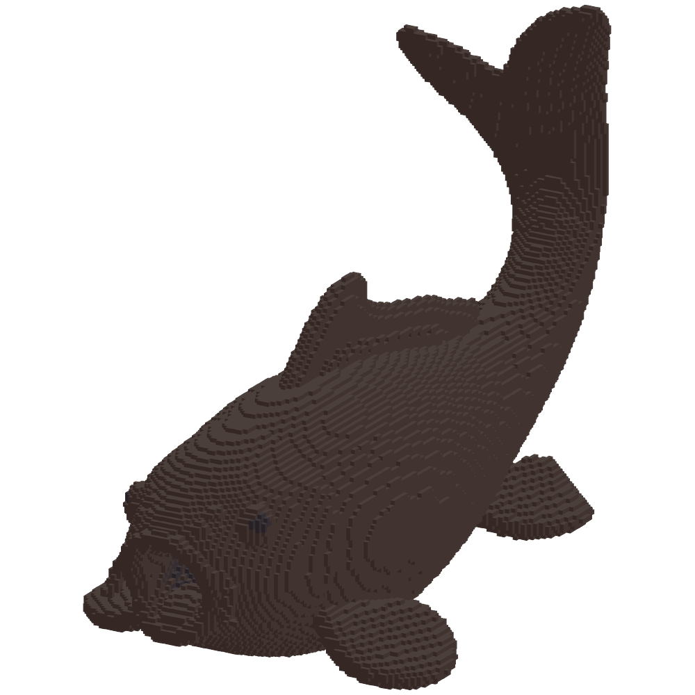 a very small koi fish laying on its... | Minecraft Build - BlockGPT
