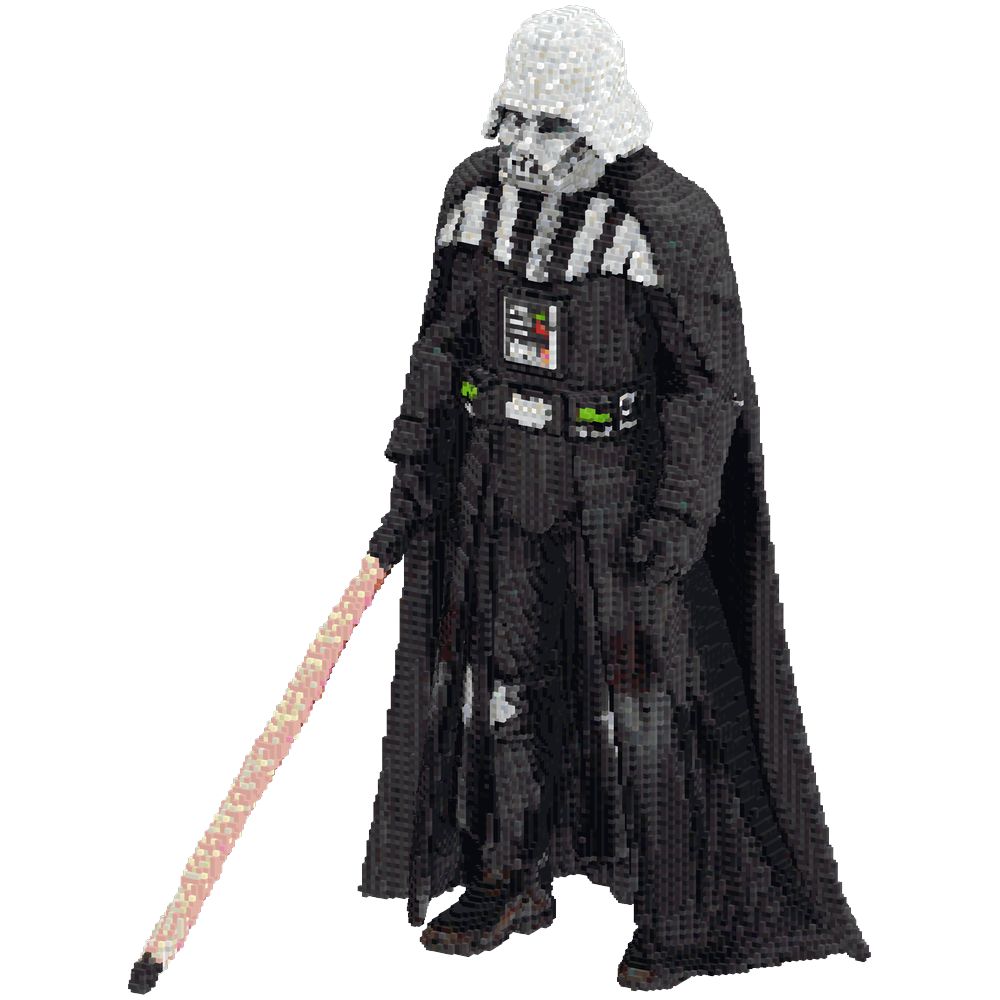 Darth Vader Holding Light Saber | Minecraft Build - BlockGPT