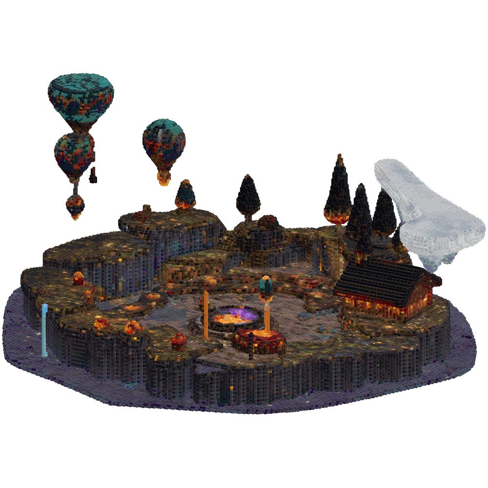 Floating island build for Minecraft... | Minecraft Build - BlockGPT