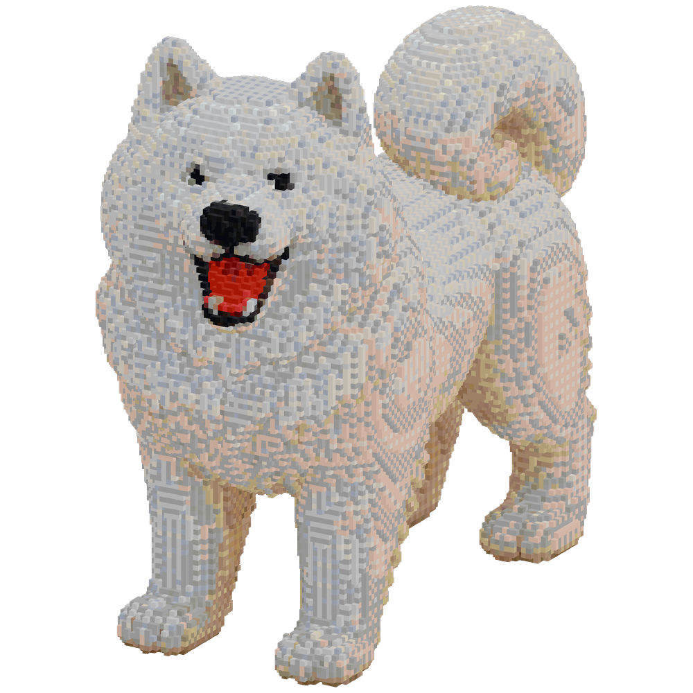 Giant Samoyed Statue with mouth ope... | Minecraft Build - BlockGPT