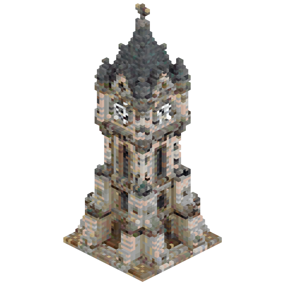 super tall medieval clock tower | Minecraft Build - BlockGPT