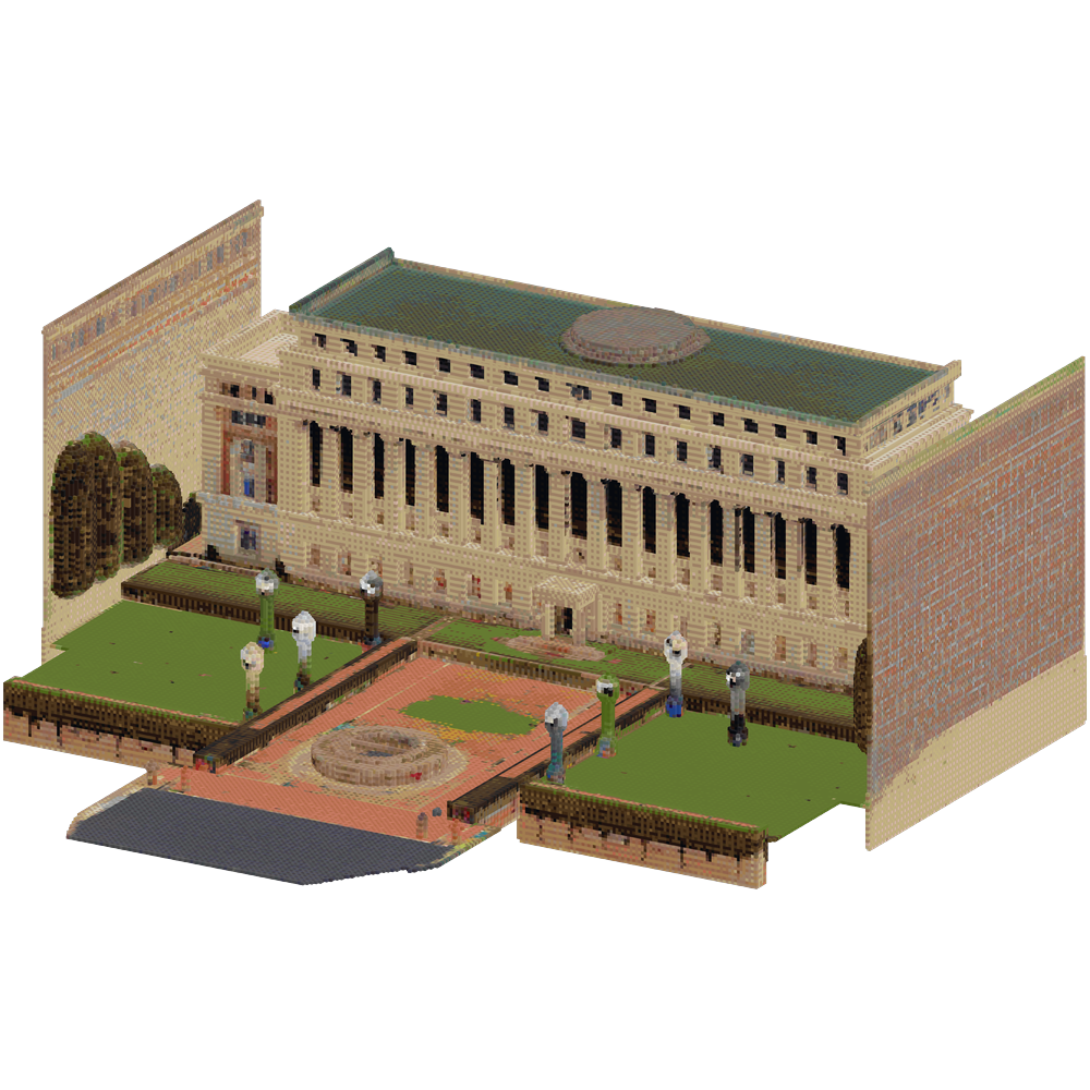 large neoclassical library building | Minecraft Build - BlockGPT