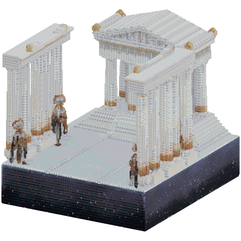 Make me a huge Ancient Greek temple... | Minecraft Build - BlockGPT