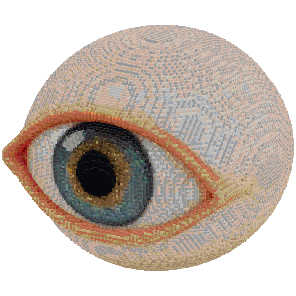 a realistic eye | Minecraft Build - BlockGPT