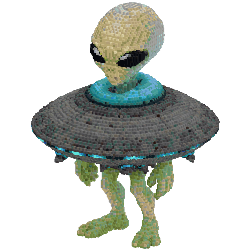 Small alien spaceship | Minecraft Build - BlockGPT