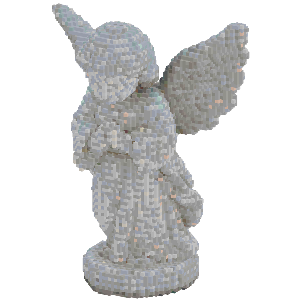 small Stone statue of an angel | Minecraft Build - BlockGPT