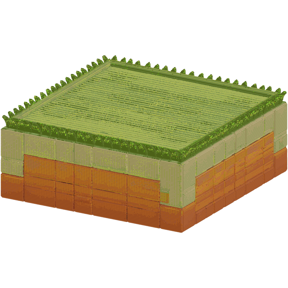 custom a custom 200x200 terrain of ... | Minecraft Build - BlockGPT