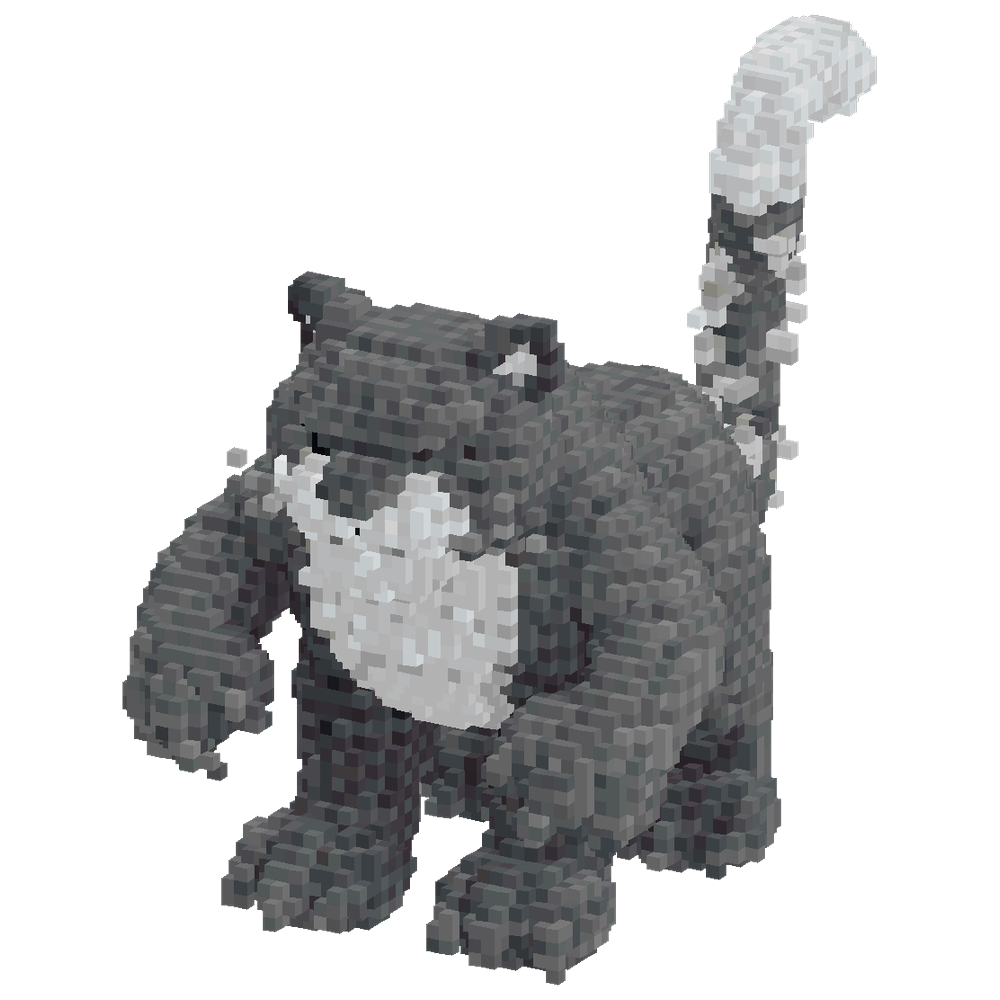 Build a monstrous Panther statue us... | Minecraft Build - BlockGPT