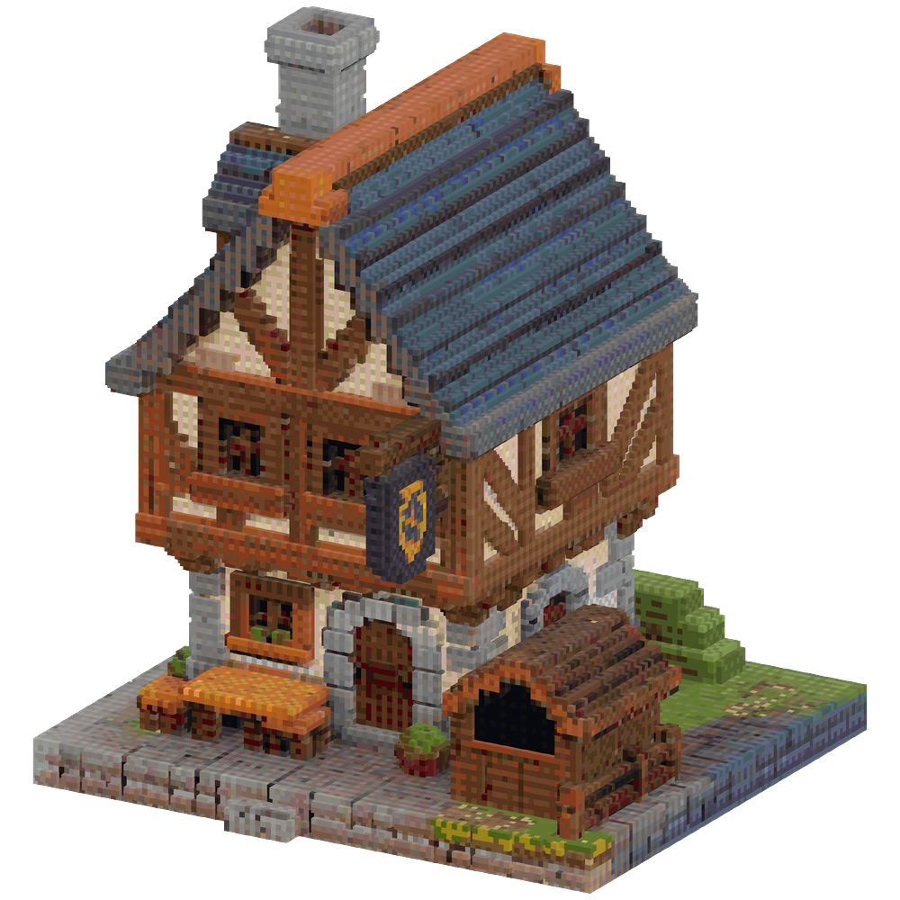 Objective: Design and describe a me... | Minecraft Build - BlockGPT