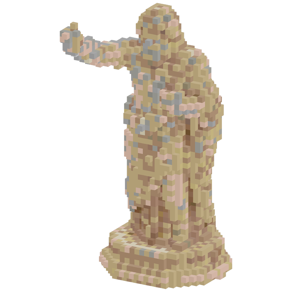 give me a statue of Zeus that will ... | Minecraft Build - BlockGPT