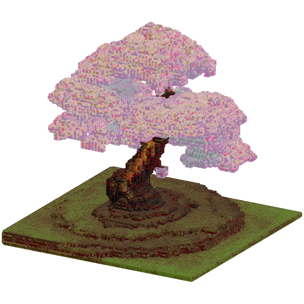 Please recreate this tree, the base... | Minecraft Build - BlockGPT