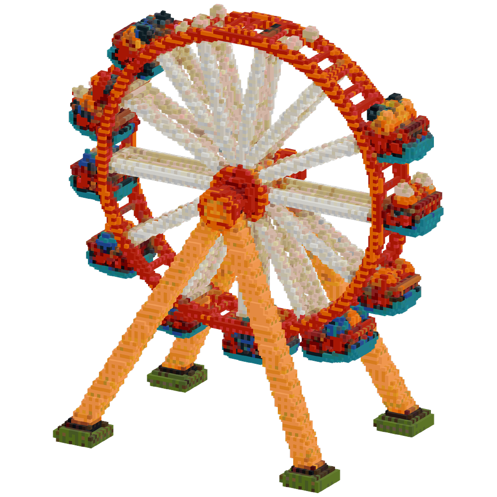 Tilt-A-Whirl Amusement Park ride | Minecraft Build - BlockGPT
