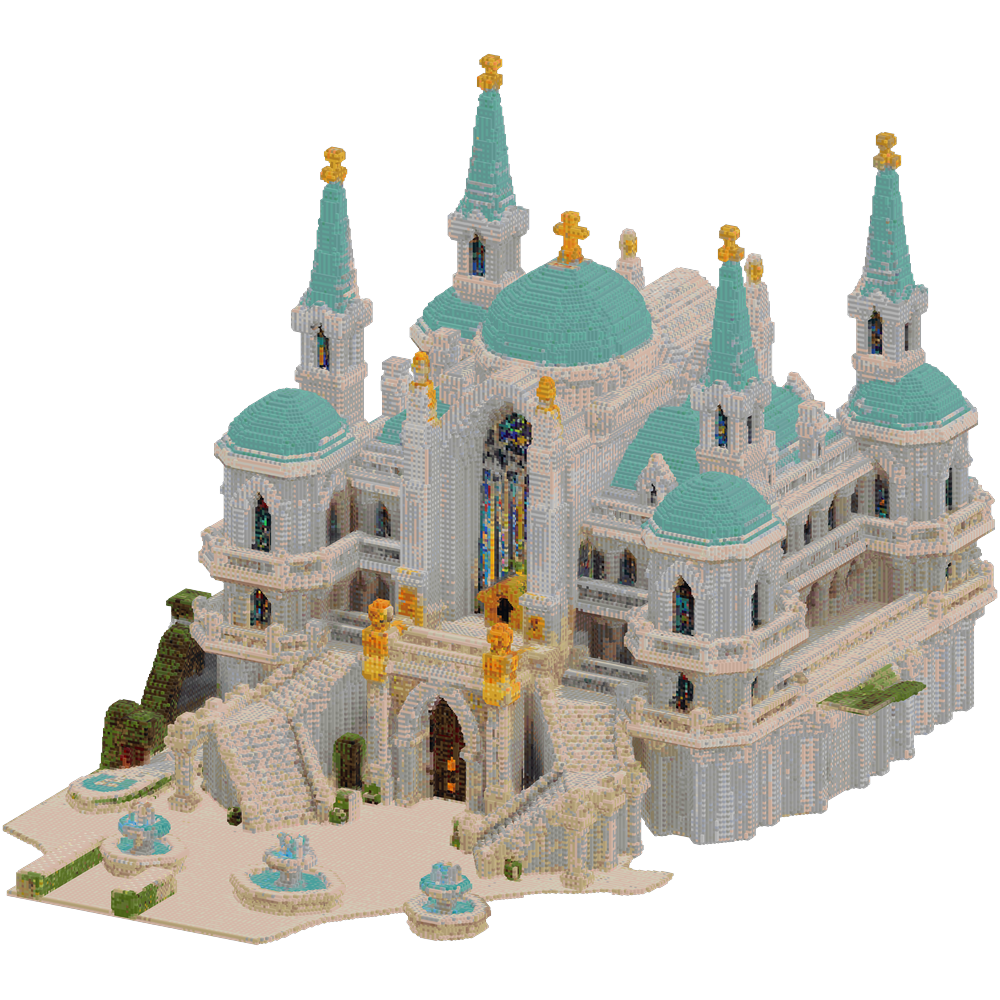 Massive Minecraft palace built from... | Minecraft Build - BlockGPT