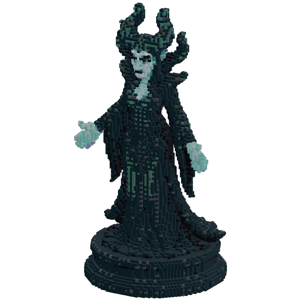 Make a statue of Morgana the Eldrit... | Minecraft Build - BlockGPT