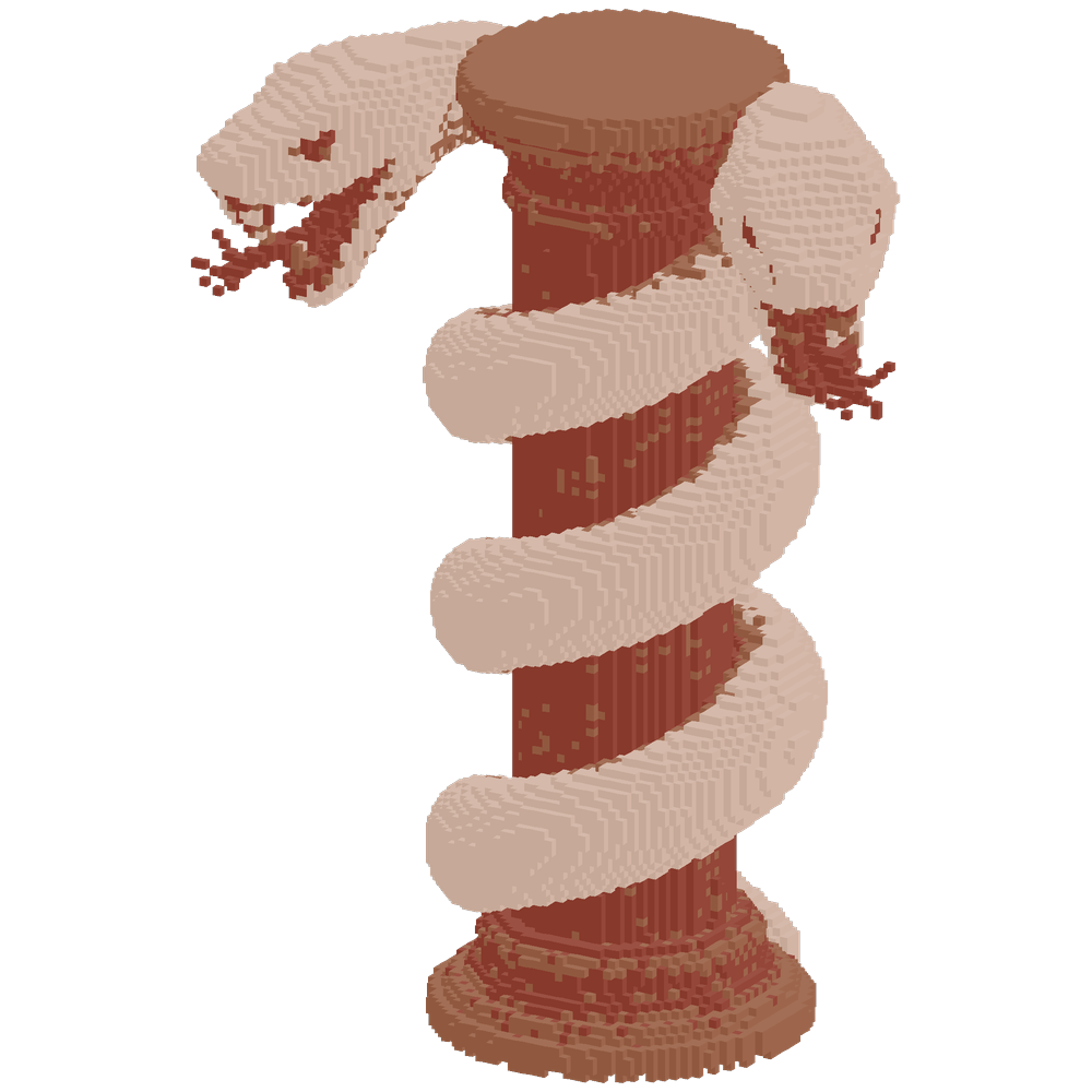 100m tall 25m wide 25m deep pillar ... | Minecraft Build - BlockGPT