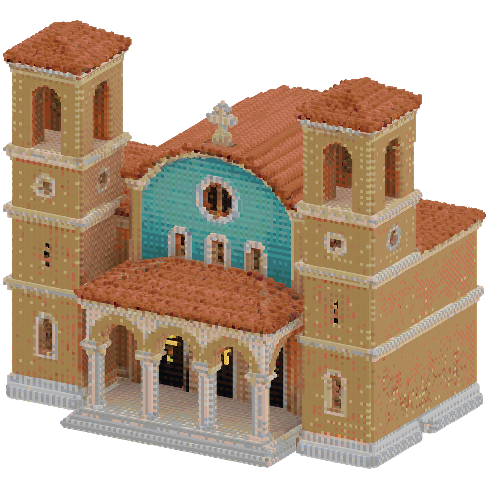 A grand Greek Orthodox Church in a ... | Minecraft Build - BlockGPT
