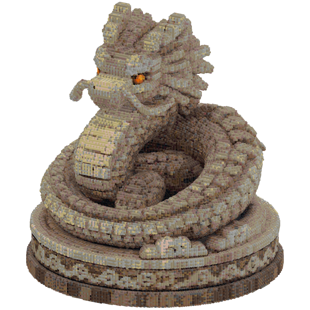 The Celestial Serpent is an East As... | Minecraft Build - BlockGPT