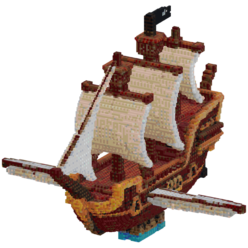Create a large Minecraft pirate air... | Minecraft Build - BlockGPT