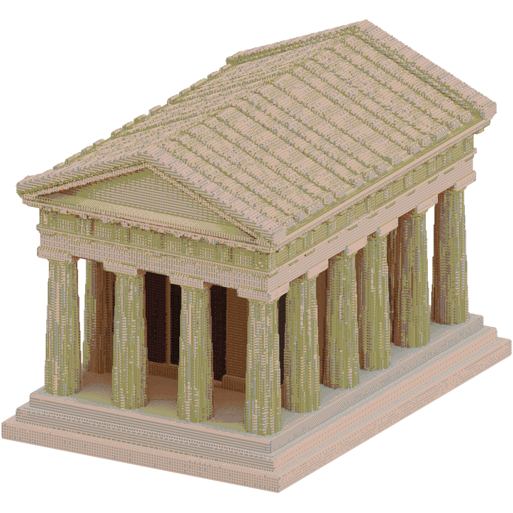 Greek temple | Minecraft Build - BlockGPT
