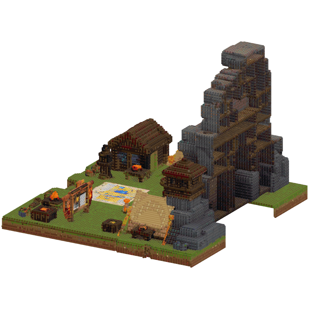 Minecraft spawn build, human-scale ... | Minecraft Build - BlockGPT