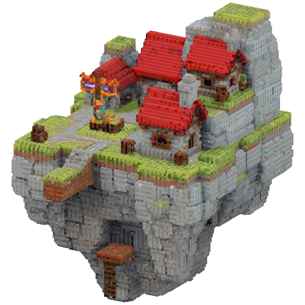 Minecraft floating island hub 80x80... | Minecraft Build - BlockGPT