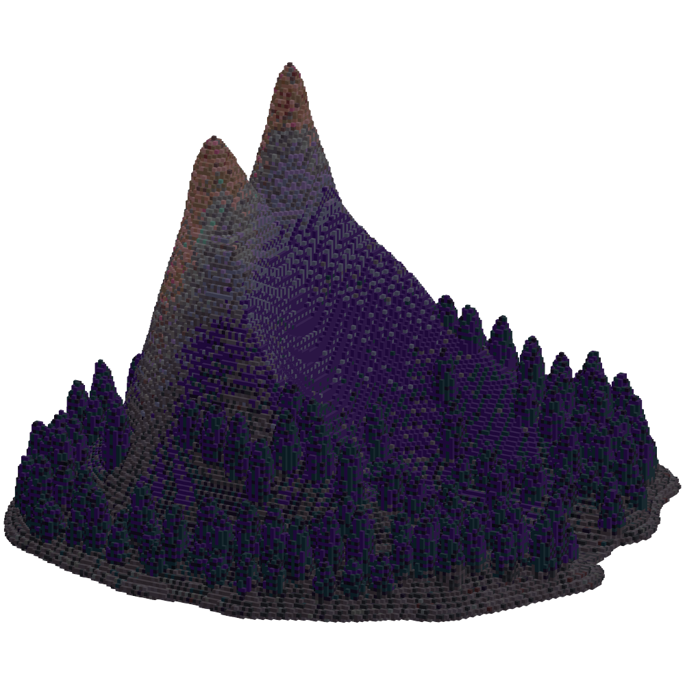Large floating island with a lot of... | Minecraft Build - BlockGPT