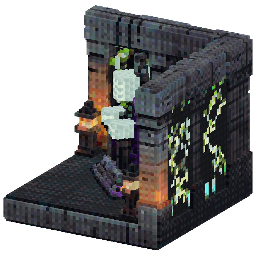 Create a Warden / Deep Dark themed ... | Minecraft Build - BlockGPT