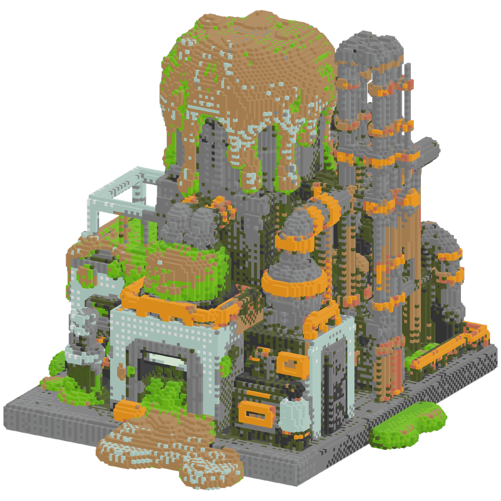 Design a large slime factory in Min... | Minecraft Build - BlockGPT