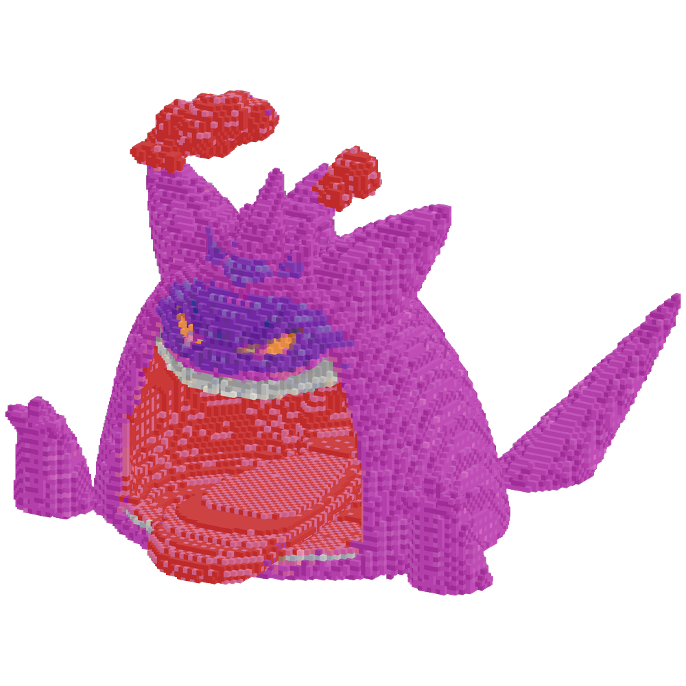 Recreate Gmax Gengar | Minecraft Build - BlockGPT