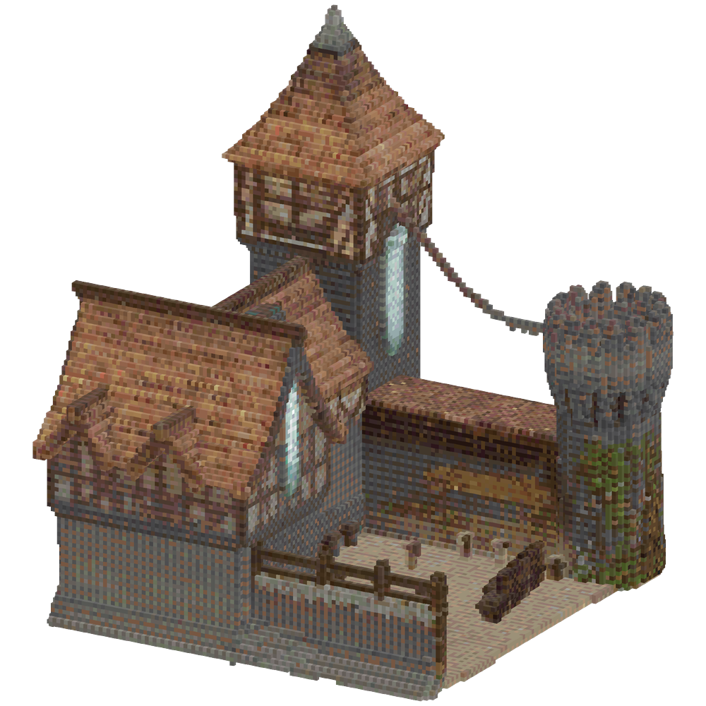 medieval barracks, the size is 30x4... | Minecraft Build - BlockGPT